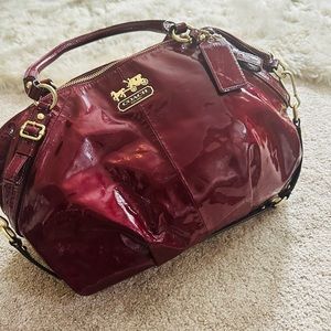 Coach | Bags | Coach Red Handbag Satchel | Poshmark